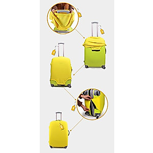 BIGCARJOB Travel Suitcase Protector Covers Sloth Printed Kids Girls Luggage Baggage Cover Fit 22-24inches