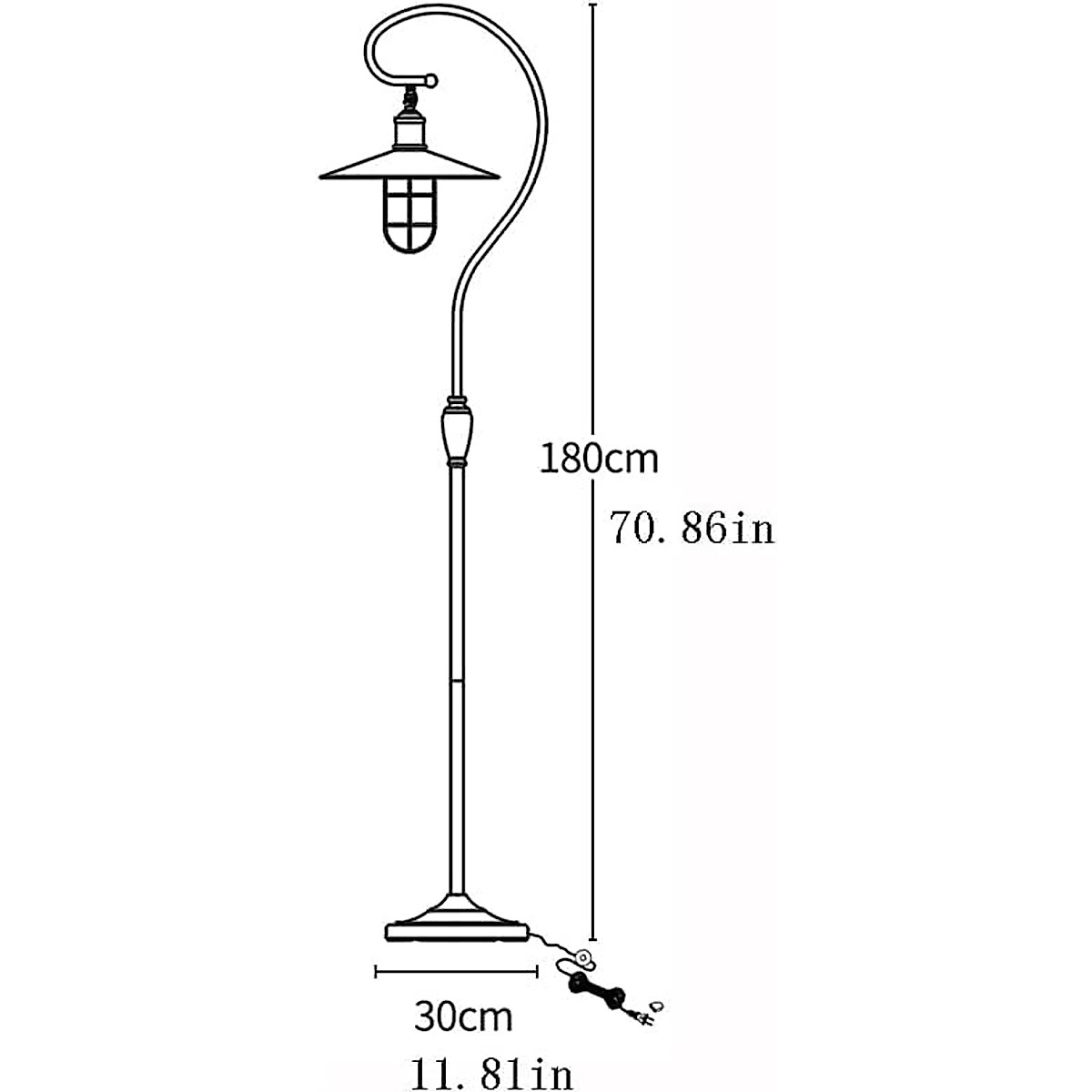 ANIIC Floor Lamps for Living Room Modern Industrial Floor Lamp for Living Rooms Bedroom Rustic Reading Standing Lamp Standing Indoor Pole Lamp Standing Lamp