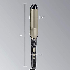 INFINITIPRO BY CONAIR Tourmaline 1 1/2-Inch Ceramic Curling Iron, 1 ½ inch barrel produces soft waves – for use on medium and long hair