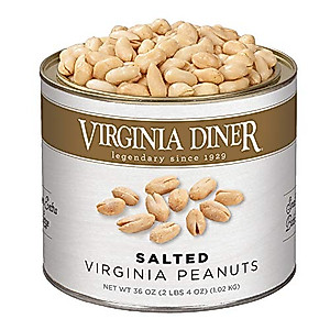 Virginia Diner - Gourmet Natural Extra Large Salted Virginia Peanuts, 36 Ounce