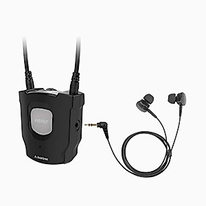 Avantree Wireless Neck Loop 2.4G Receiver with 1 Wired Earphone HT380 / HT381, Replacement/Additional Wireless Earbuds for TV Watching