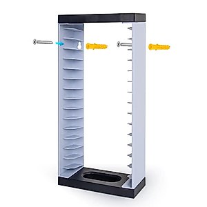 Wall Mount Holder Game Disc Box Storage Rack Holder Durable for PS5 Storage Shelf Hold Game Disk Rack Controller Organizer Stable Game Disk