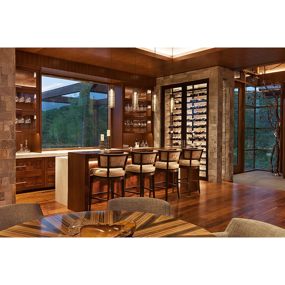 VintageView W Series - Presentation Row Wall Mounted Wine Rack (9 Bottles, Satin Black) Stylish Modern Wine Storage with Label Forward Design