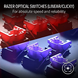 Razer Huntsman V2 TKL Tenkeyless Gaming Keyboard: Fast Linear Optical Switches Gen2 & 8000Hz Polling Rate - Detachable Type-C Cable - PBT Keycaps - Ergonomic Wrist Rest - Quartz Pink