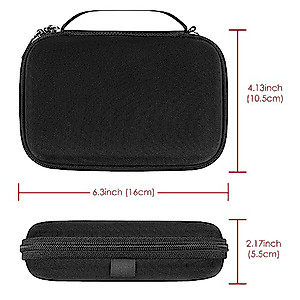 Linkidea Handheld Game Console Carrying Case, Protective Travel Retro Mini Game Player Box for Charging Cable, Earpods, Batteries and Accessories