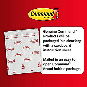 Command PH024-64NA Hanging, Indoor Use, 64, Decorate Damage-Free Small White Poster Strips, 0, Count