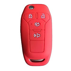 Ford Fusion Key Fob Cover：Key Shell Fit for Ford Fusion Keyless Remote Case Replacement 2013 2014 2015 2016 | |n5fa08taa 164r7986 (Red)