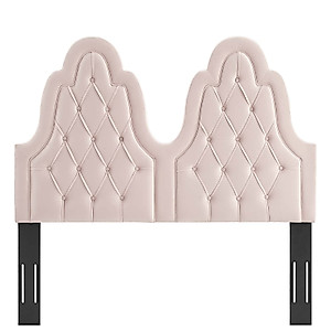 Modway Augustine Tufted Performance Velvet Headboard, King/California King, Pink