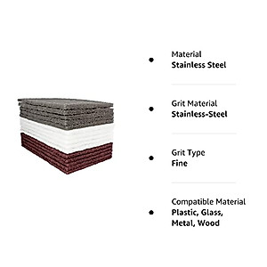 3M Scotch-Brite Scuff Pads (3M 07445/07447/07448 (5 Pads of Each))