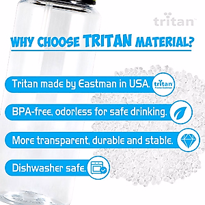 Cute Water Bottle for School Kids Girls, BPA FREE Tritan & Leak Proof & Easy Clean & Carry Handle, 23oz/ 680ml - Unicorn