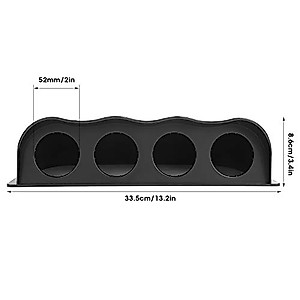 4 Gauge Pod,Gauge Mount,Car Gauge Stand,Universal 4 Hole Gauge Mount Holder Quad Meter Pod 52mm/2in Instrument Dash Parts Gauge Console Dashboard Pod