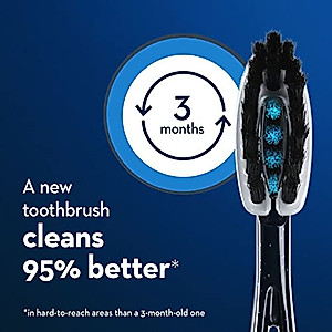 Oral-B Pro-Flex Charcoal Manual Toothbrush, Soft, Travel Essentials, 4 Count