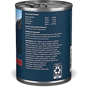 Amazon Brand - Wag Stew Canned Dog Food, Beef & Vegetable Recipe, 13.2 oz Can (Pack of 12)