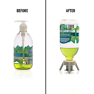 Flip-It! 2-Pack Premium Bottle Emptying Kit – No more wasted product - Fits most plastic bottles – Get out every drop of Shampoos, Lotions, & More – 2 Base Caps, 6 Adapters – Pastel Color Edition