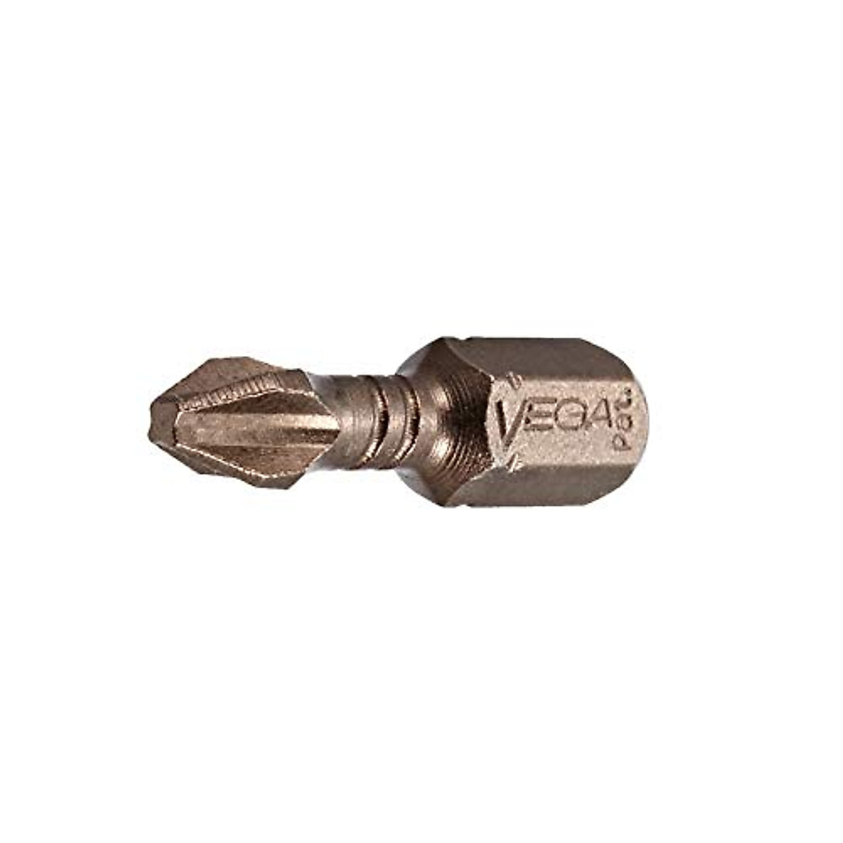 VEGA Professional Grade #2 Phillips Impact Driver Bits 1" Length P125P2A-10 (Pack of 10)