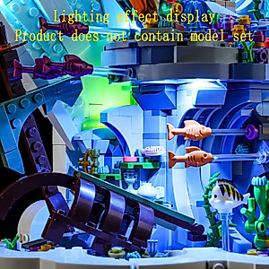 GEAMENT LED Light Kit Compatible with Lego The Little Mermaid Royal Clamshell - for 43225 Model Set (Model Set Not Included)