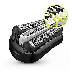 Braun Series 3 ProSkin 3050cc (Japanese Version) Men's Electric Foil Shaver/Rechargeable Electric Razor, and Clean & Charge Station - Black/Red (Red)