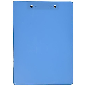 Officemate Plastic Clipboard, Letter Size, Arctic Blue (83048)