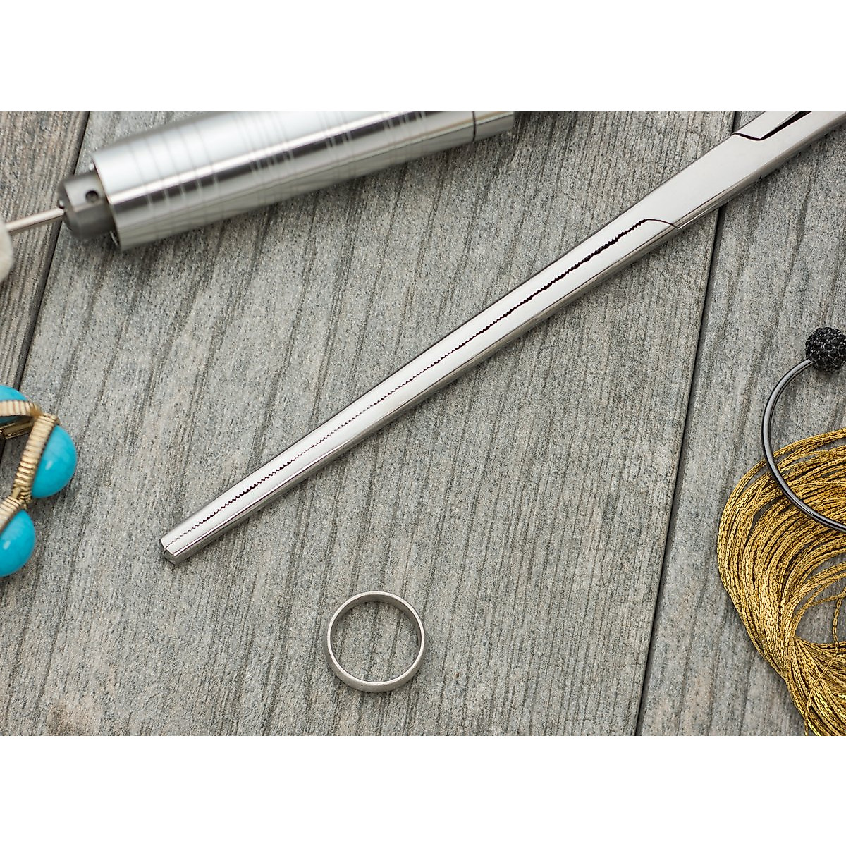 SE 16" Self-Locking Straight Forceps - 615FS