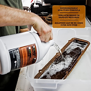 Grip Clean Rust Remover, Reusable Rust Convertor Soaking Solution, Restores Metal Parts And Tools, Non-Toxic, Biodegradable, Lasting Protection, Powerful Rust Stain Remover - 1 Gallon