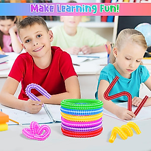 Gigilli 36 PACK Pop Tubes Fidget Toys for Toddlers 1-3, Valentines Day Gifts for Kids Classroom Party Favors for Kids 4-8, Fidget Toys for ADHD Autism, Birthday Goodie Bag Stuffers Classroom Prizes