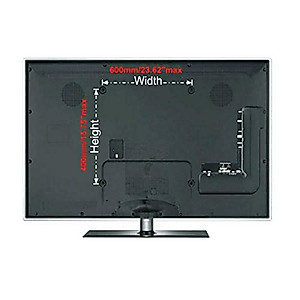 Tilt 15°TV Wall Mount for 32 37 40 47 50 55 60 65 70 Plasma LED LCD TV Display, Heavy-Duty Steel Construction in Classic Black Finish, Load Capacity Up to 110lbs GPJCFCDUS