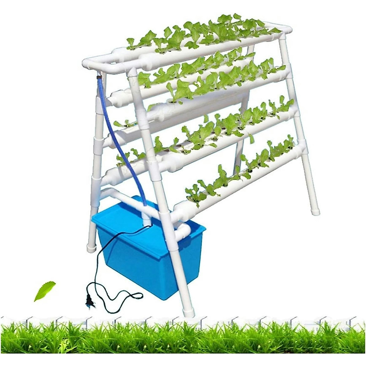 Hydroponics Growing System Three-Dimensional Shelf Double-Sided Pipe Soilless Cultivation Equipment Balcony Planting Vegetables Hydroponic Vegetables Circulating Hydroponic Machine Indoor Ga