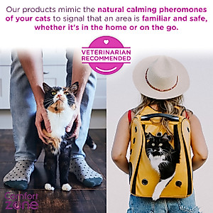 Comfort Zone Cat Calming Spray & Cat Calming Pheromone Diffuser Kit - 1 Diffuser Plus 2 Refill