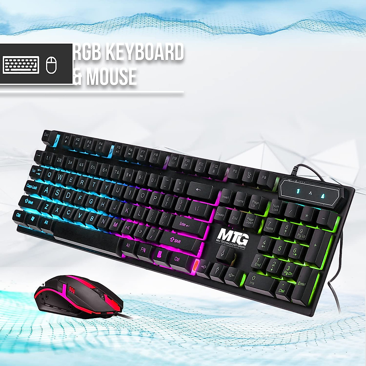 MTG Aurora 4C Gaming Tower PC- Intel Core i7 4th Gen, AMD RX 580 GDDR5 8GB 256bits Graphic, 16GB Ram, 512GB nvme, 2TB SSD, RGB Bundle, Webcam, Win 10 Home