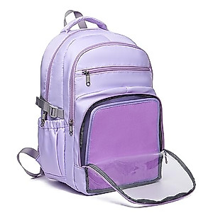 BLUEFAIRY Ita Bag Backpack Cute School Bag with insert Pin Display Backpack for School Anime Cosplay Gift (PURPLE)
