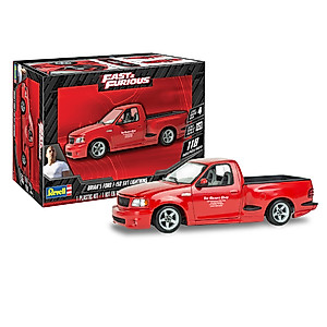 Revell 85-4499 Fast & Furious Brian's Ford SVT Lightning Model Car Kit 1:25 Scale 118-Piece Skill Level 4 Plastic Model Building Kit, Red