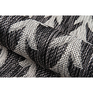 Novogratz by Momeni Rugs Villa Collection Amalfi Indoor/Outdoor Area Rug, 2'0" x 3'0", Charcoal