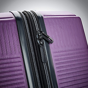 American Tourister Stratum XLT Expandable Hardside Luggage with Spinner Wheels, Power Plum, Carry-On 21-Inch