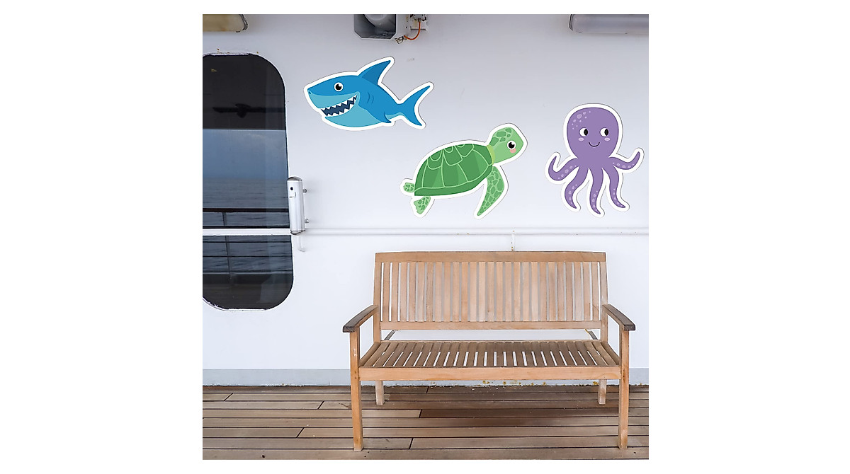 6 Pcs Magnetic Ocean Animal Cruise Door Decorations