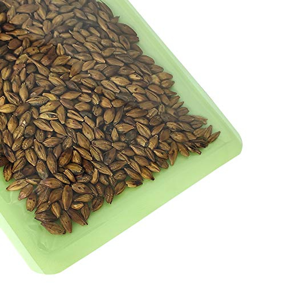 QQ Studio Pack of 100 Flat Clear Polyethylene Plastic Front Window Zip Top Bags with Hang-Hole for Baking Food Products (Clear & Green, 4.7" x 8.3")