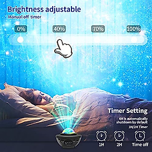 Galaxy Projector, 3 in 1 Star Projector Galaxy Light Projector for Bedroom with Remote Bluetooth Speaker Dynamic Starlight Projector Galaxy Night Light Projector for Kid Adult Birthday Christmas Gift