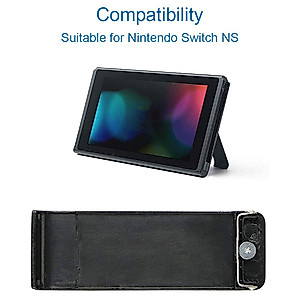 MMOBIEL Back Shell Bracket Kickstand Back Housing Bracket compatible with Switch Console Holder Stand Shell Black
