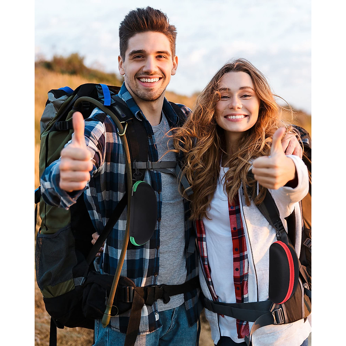 24 Pcs Sunglasses Case Portable Travel Hard Shell Zipper Eyeglasses Frame Glasses Case Summer Eyeglasses Case Sunglass Case with Plastic Hook for Women Men