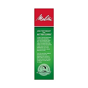 Melitta #4 Cone Coffee Filters, White, 100 Count (Pack of 6) 600 Total Filters Count - Packaging May Vary