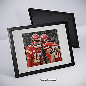 Ikonic Fotohaus Patrick Mahomes Travis Kelce Signed Photo Autograph Print Wall Art Home Decor