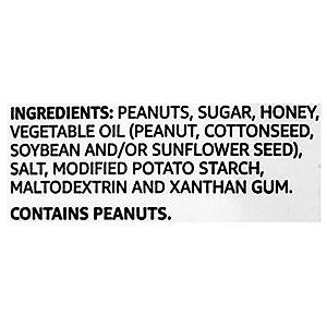 Amazon Brand - Happy Belly Peanut, Honey Roasted, 42 ounce