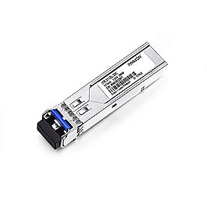 INVAXON Gigabit SFP LC Single-Mode Transceiver 1000BASE-LX/LH GLC-LH-SMD/GLC-LH-SM/SFP-GE-L, 1 1310nm, 20km DDM/DOM fuction Compatible w/Standard SFP Slots Hot Pluggable