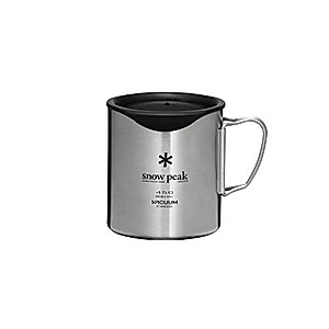 Snow Peak Unisex's Silicone LID for Double-Wall 450 Mug, Black