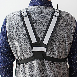 GoodQbuy Universal radio chest harness Rig Bag Pocket Pack Holster Vest Fluorescent green for Two Way Radio Walkie Talkie (Rescue Essentials)