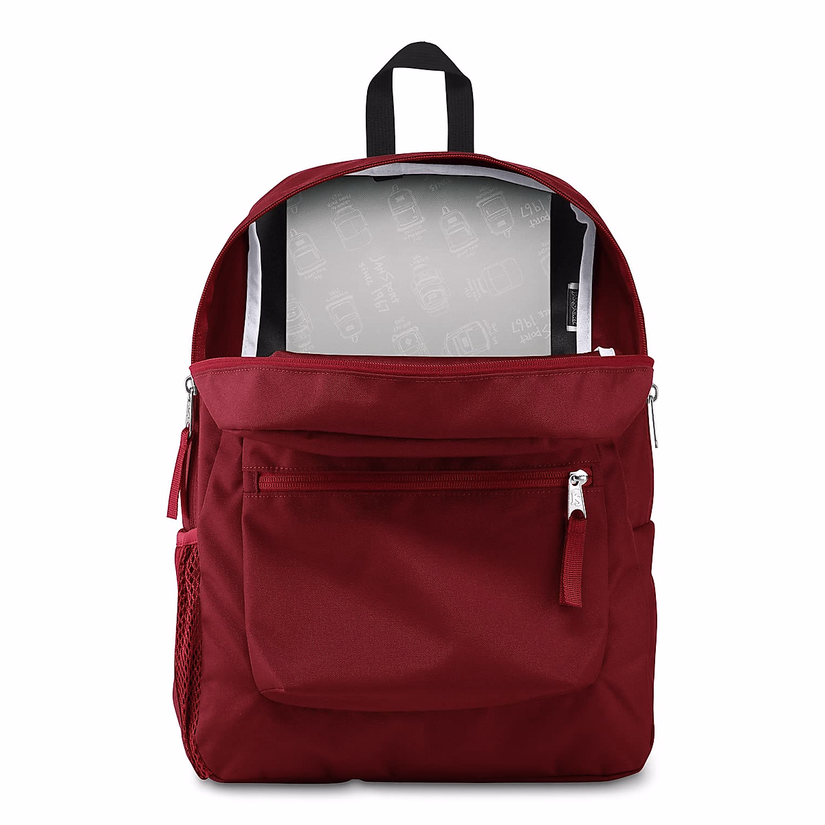 JanSport Cross Town Backpack, Russet Red, One Size