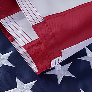 Homissor American Flag 2X4 US Flags 2’ x 4’ Heavy Duty Outdoor Durable Nylon USA Flag with Embroidered Stars, Sewn Stripes and Brass Grommets