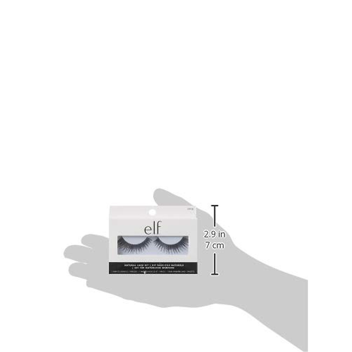 e.l.f, Natural Lash Kit, Lightweight, Reuseable, Achieves Natural, Full-Looking Lashes, Includes 2 Pieces and Contour Tray