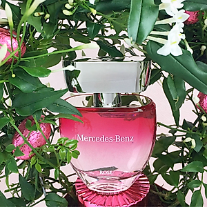 Mercedes-Benz - Rose - Professional Fragrance For Women - Elegant And Irresistible - Romantic And Stylish - Naturally Infused And Crafted - Sweet, Fresh And Young - Eau De Toilette - 3 Oz