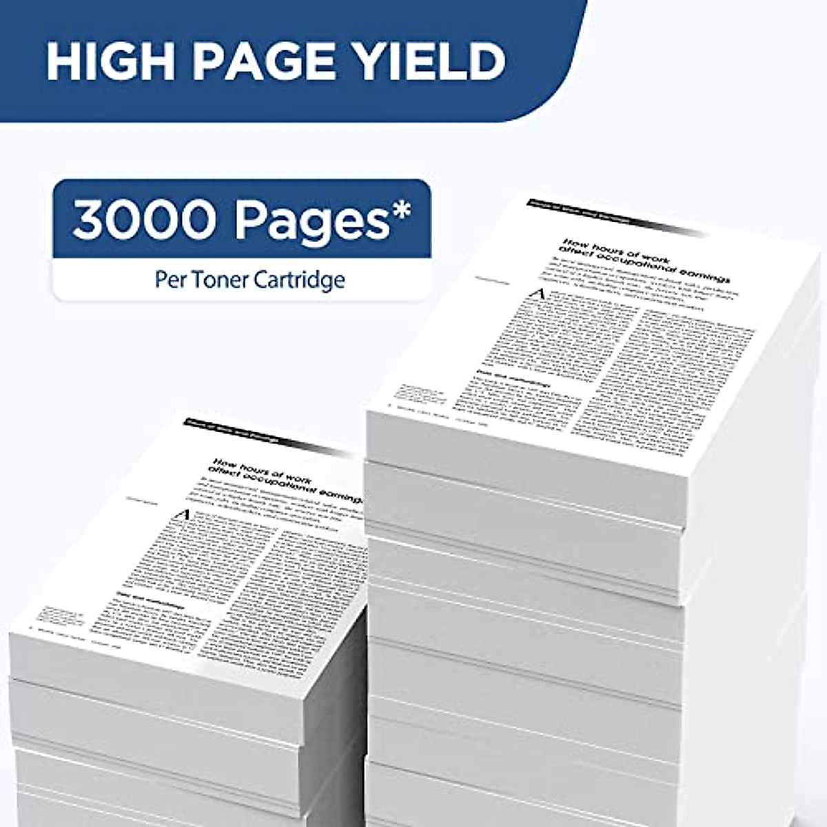 YO Twin Pack TN760 2PK Replacement for Brother TN760 TN730 High Yield Toner Cartridge, Compatible for MFC-L2710DW HL-2395DW DCP-L2550DW HL-L2370DW (Black, 2 Pack)