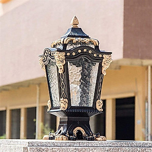 Outdoor Post Light Exterior Pillar Light Pillar Lamp European-Style Simplicity ，Waterproof Antirust Aluminum Column Lamp Outdoor LED Post Light Garage Pavilion Courtyard Courtyard Lighting